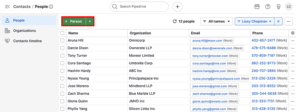 List view - Knowledge Base | Pipedrive